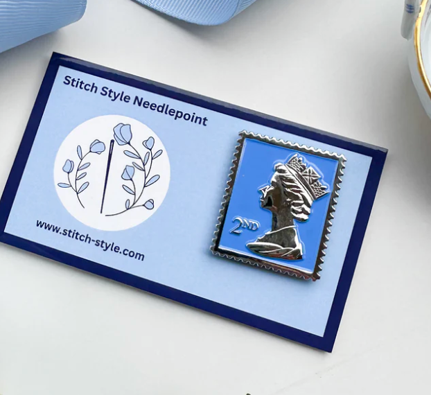 Queen Stamp Magnet | Augusta Needlepoint