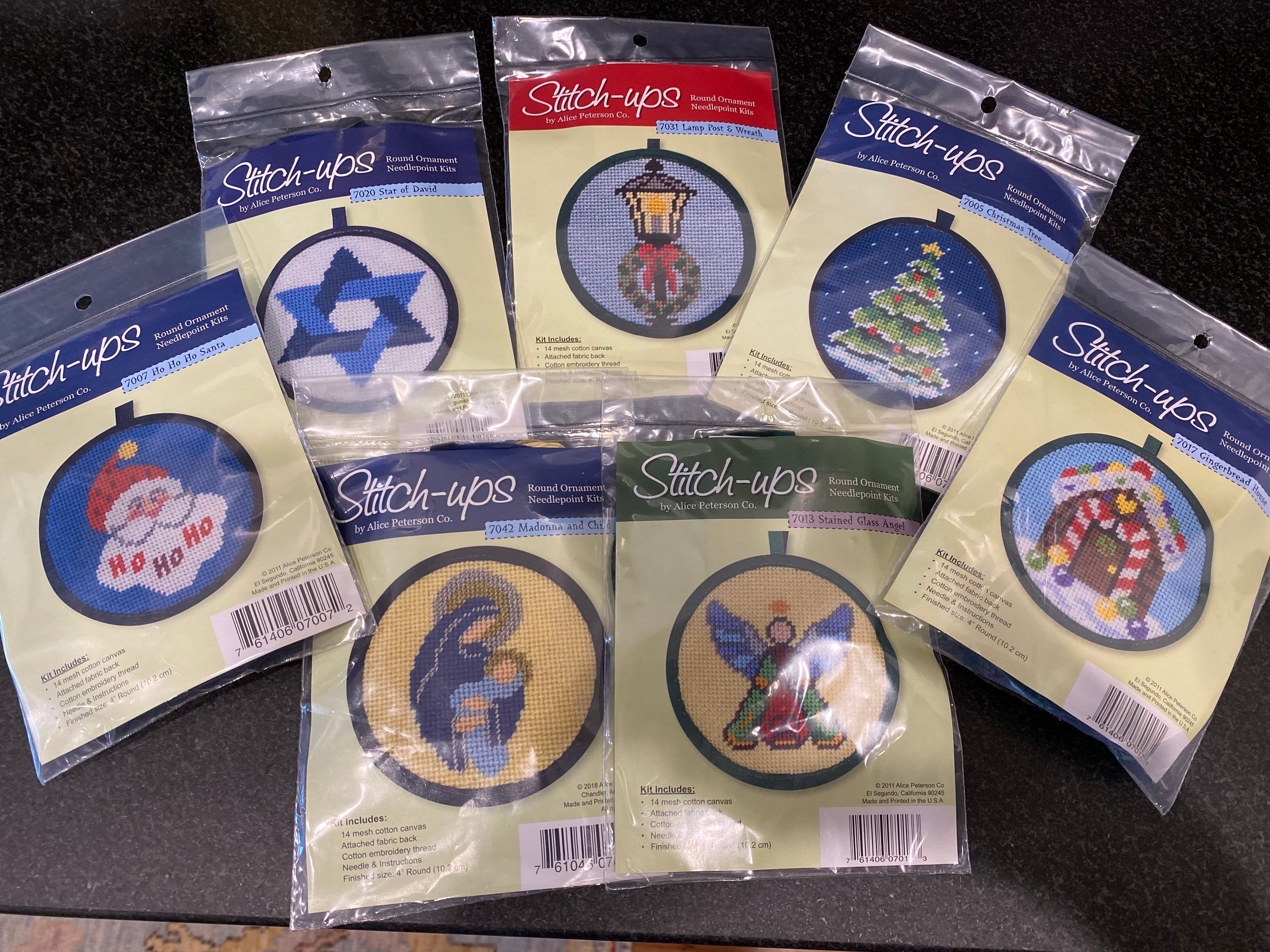 Stitch-Ups Needlepoint Ornament Kits | Augusta Needlepoint